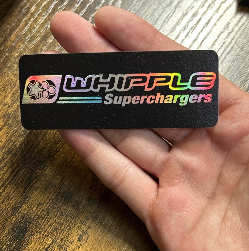 1x Whipple Superchargers Holographic Waterproof UV Vinyl Decal Sticker ...