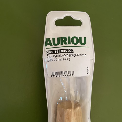 Auriou Chris Pye Carving Tool Allongee #5 Gouge 20mm (3/4 ...