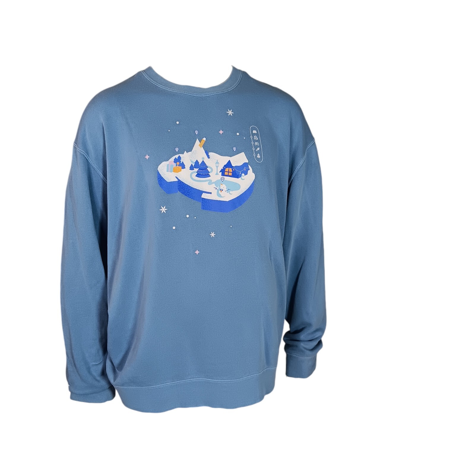 Discord 2021 Rare Snowgiving Light Blue Sweatshirt 2XL - Gem