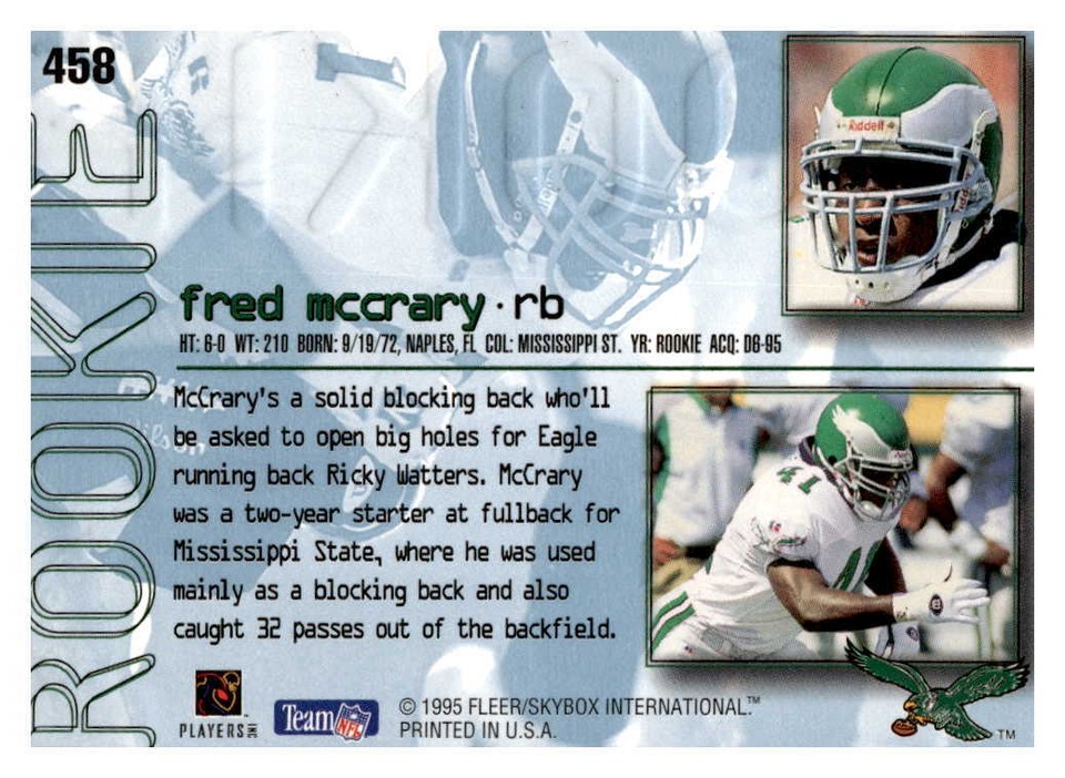 1995 Ultra Gold Medallion Fred McCrary 458 | eBay