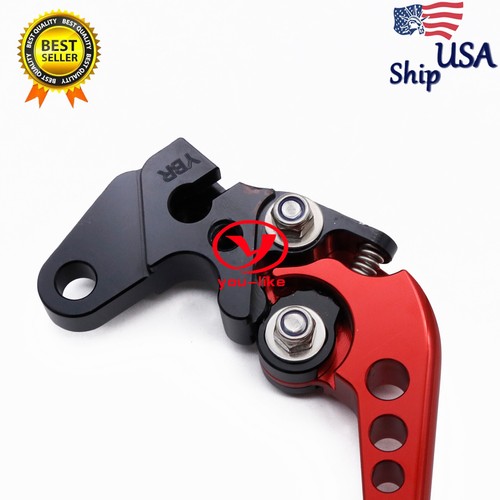 CNC Motorcycle Red Shorty Brake Clutch Levers Hand For Honda GROM ...