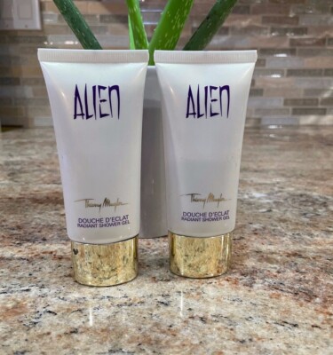 2X Thierry Mugler | ALIEN | Radiant Shower Gel | 3.4 Oz Old Formula No ...