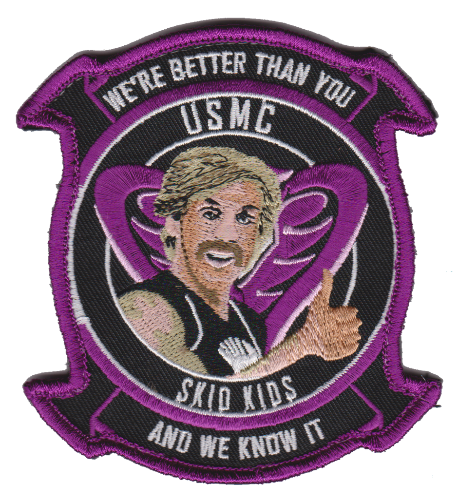 MARINE CORPS SKID KIDS DODGEBALL HELI SQUAD HOOK & LOOP EMBROIDERED ...