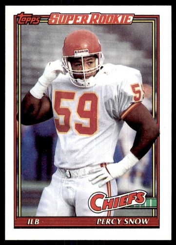 1991 Topps Percy Snow Kansas City Chiefs #139 | eBay