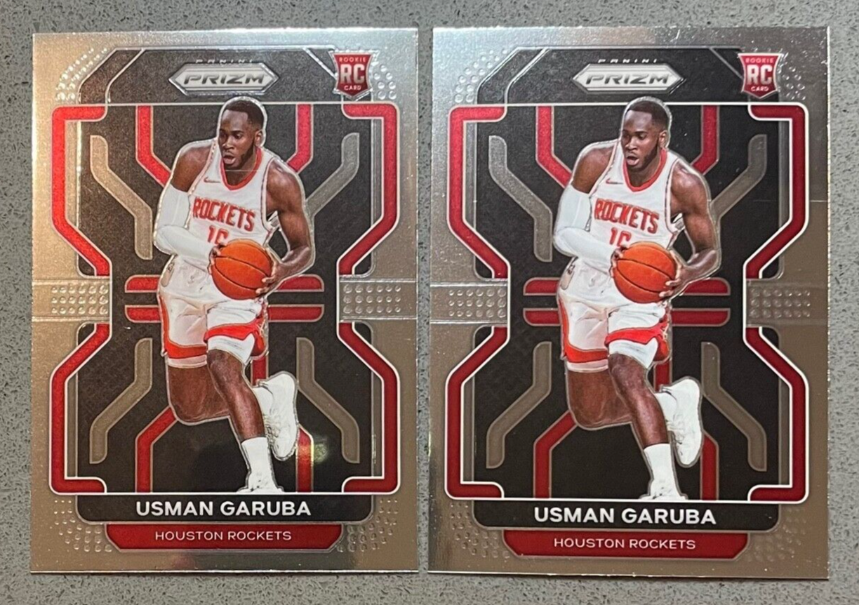 2 Lot 2021-22 Panini Prizm Basketball #321 Usman Garuba Base RC Rookie ...