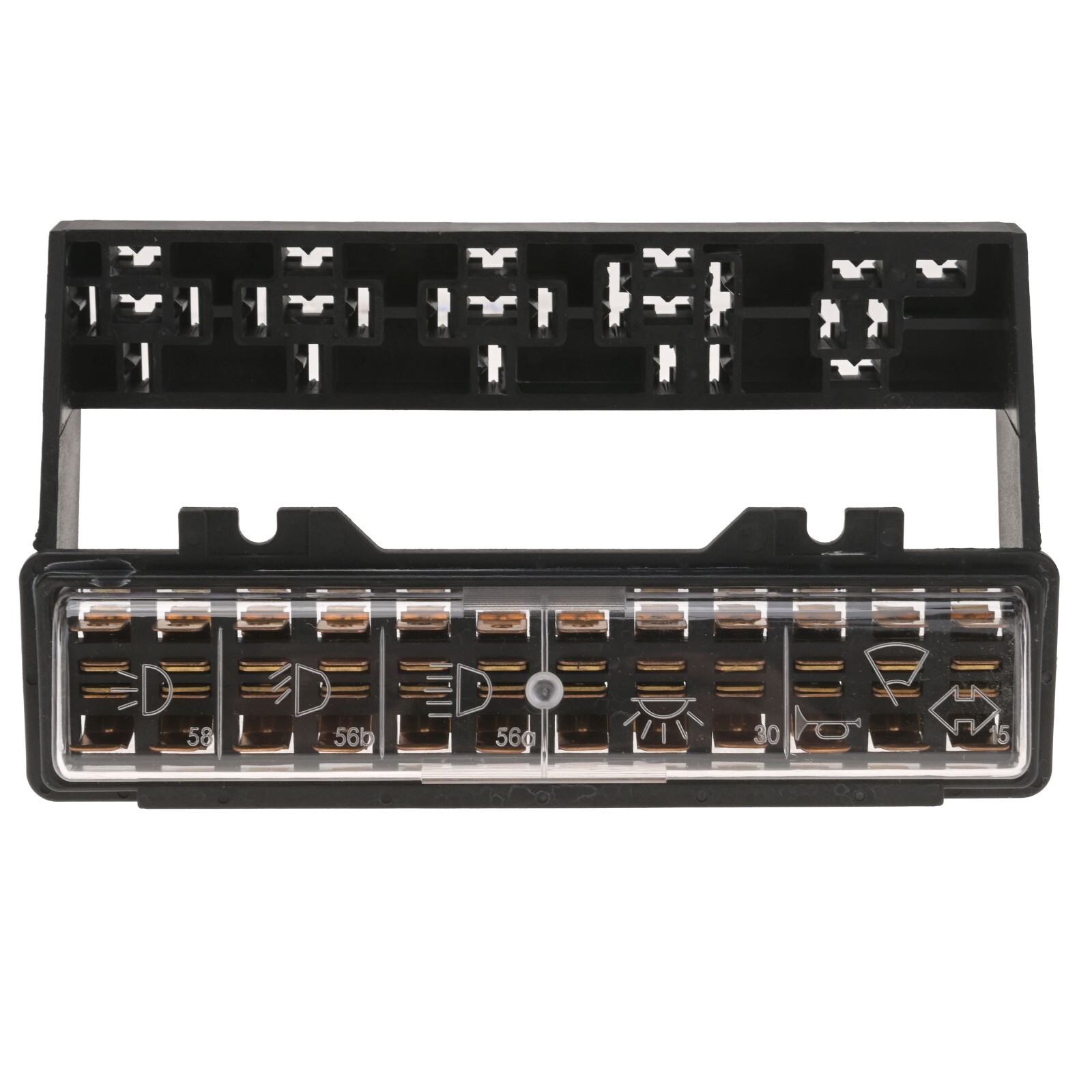 12 Fuse Type Fuse Box for 1971-1972 VW Beetle, Karmann Ghia Dual Level ...