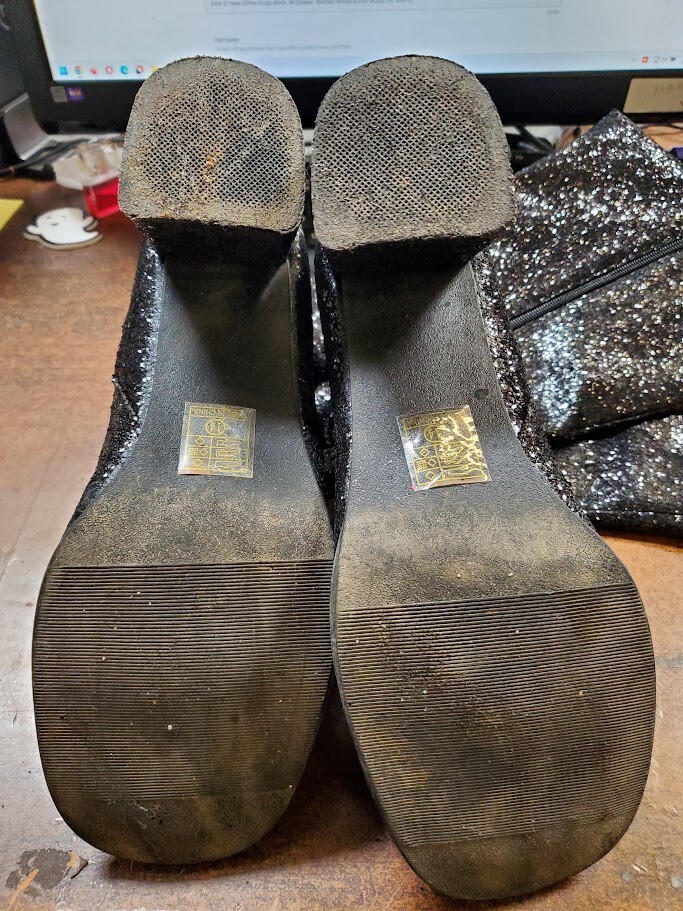 Ellie 3" Heel Glitter Gogo Boot. W/Zipper. Women Shoes Boots GOGO/G ...