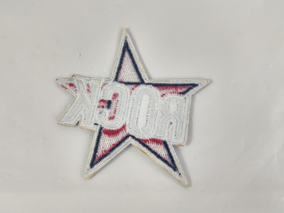 Set Of 2 Embroidered Rock Star Patches Red Black White Music Merch | eBay