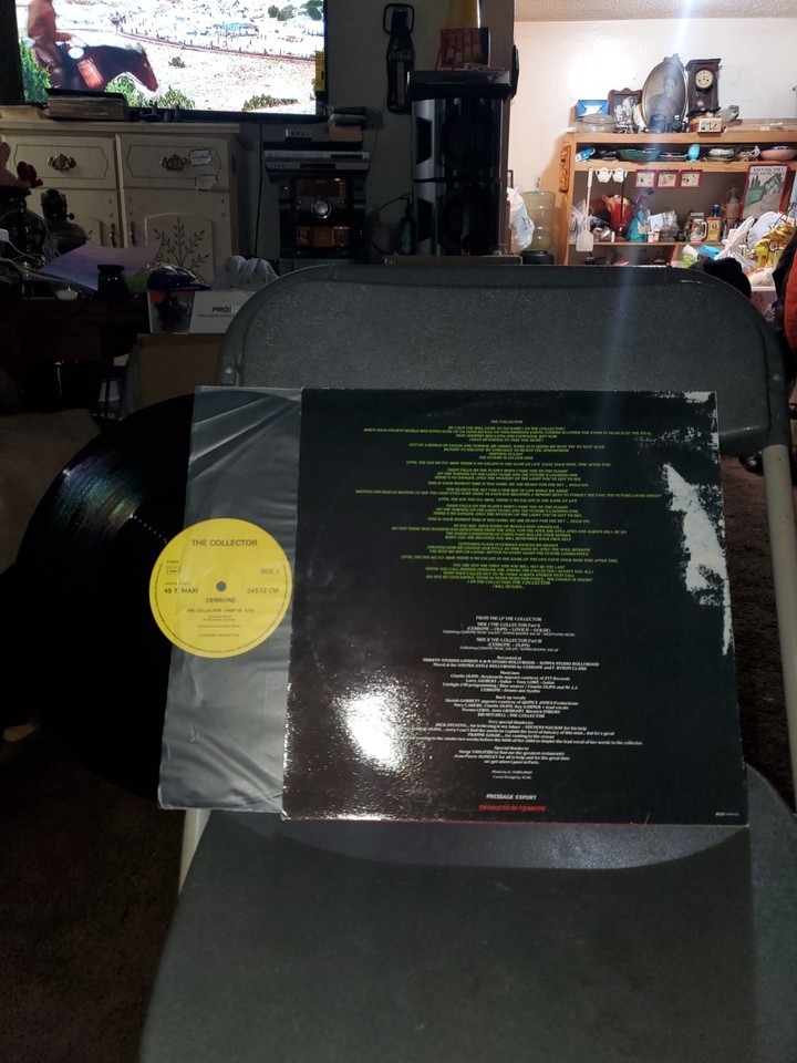 The Collector Maxi- Single Label Cerrone Cal # 24572 Cm 12"Vinyl Record ...