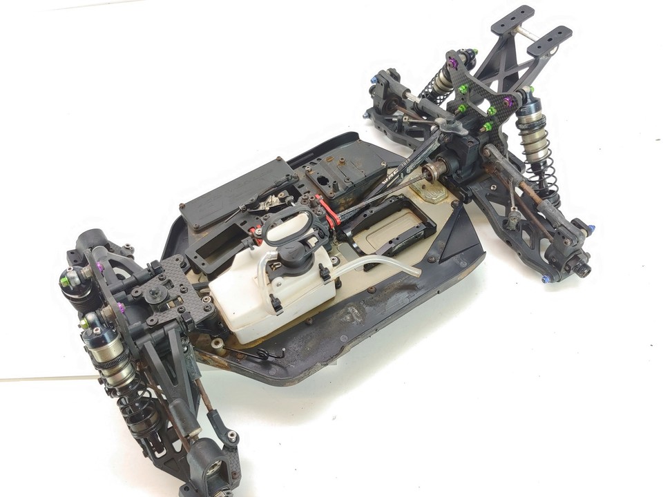 WRC SBX 1/8 Scale 4x4 Nitro RC Buggy Roller Slider Chassis Used Has ...