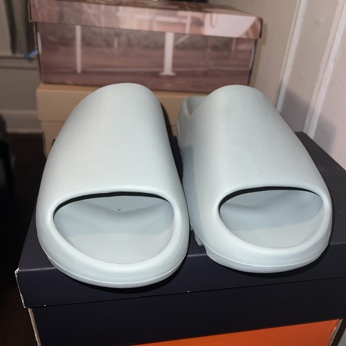 Size 13 Yeezy Salt Slides Barley Used Only Indoors | eBay