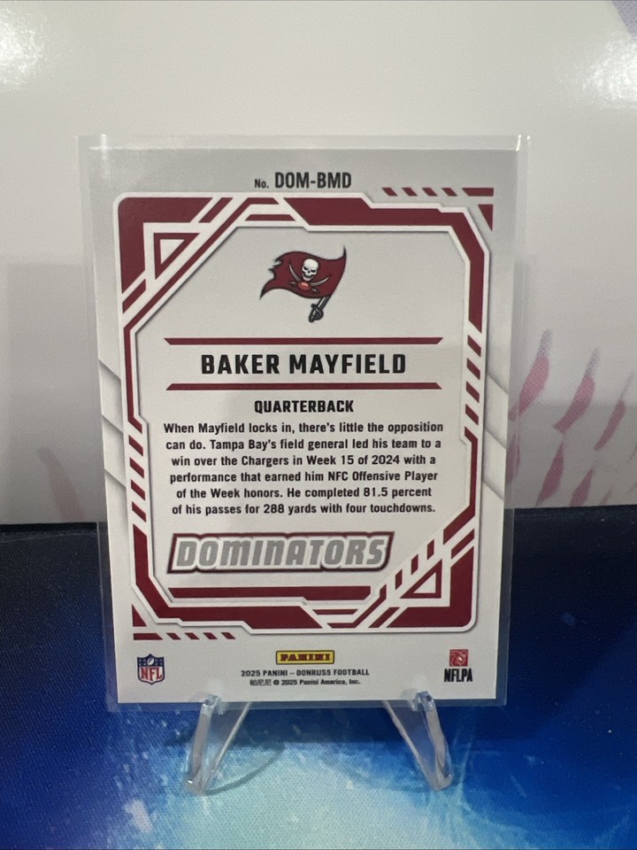 2025 Donruss Dominators Baker Mayfield - Tampa Bay #DOM-BMD | eBay