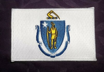 MASSACHUSETTS PATCH STATE FLAG PATCH BOSTON WORCESTER SPRINGFIELD ...