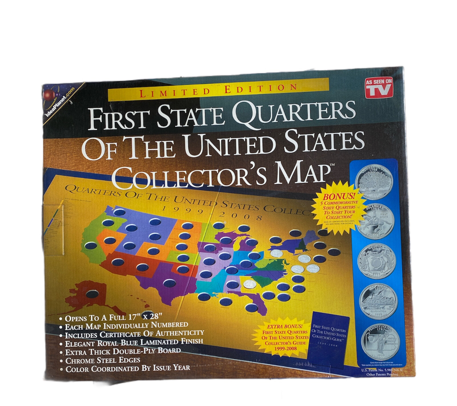 First State Quarters of the United States Collector's MAP 1999-2008 ...