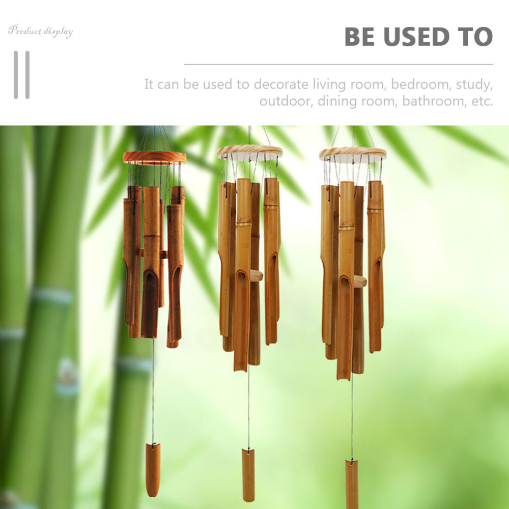 Bamboo Wind Chime for Outdoor Use Handmade Garden Decoration | eBay