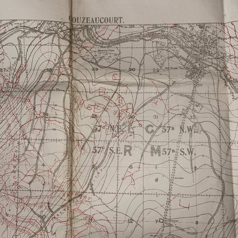 WW1 British Trench Map – 24/10/1917 – Ypres Area / Passchendaele ...