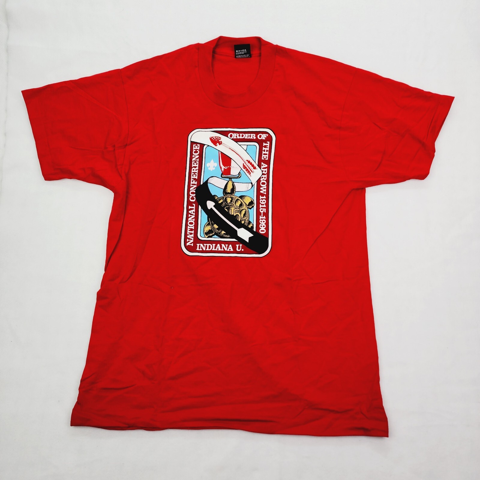 VTG BSA Boy Scouts Red T-Shirt Order of the Arrow Nat… - Gem