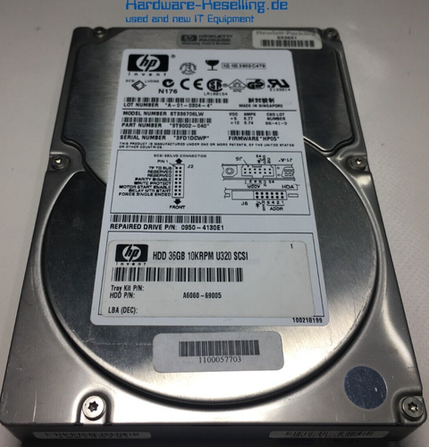 Seagate HP 36GB SCSI U320 10K ST336607LW A6060-69005 0950-4130E1 9T9002 ...