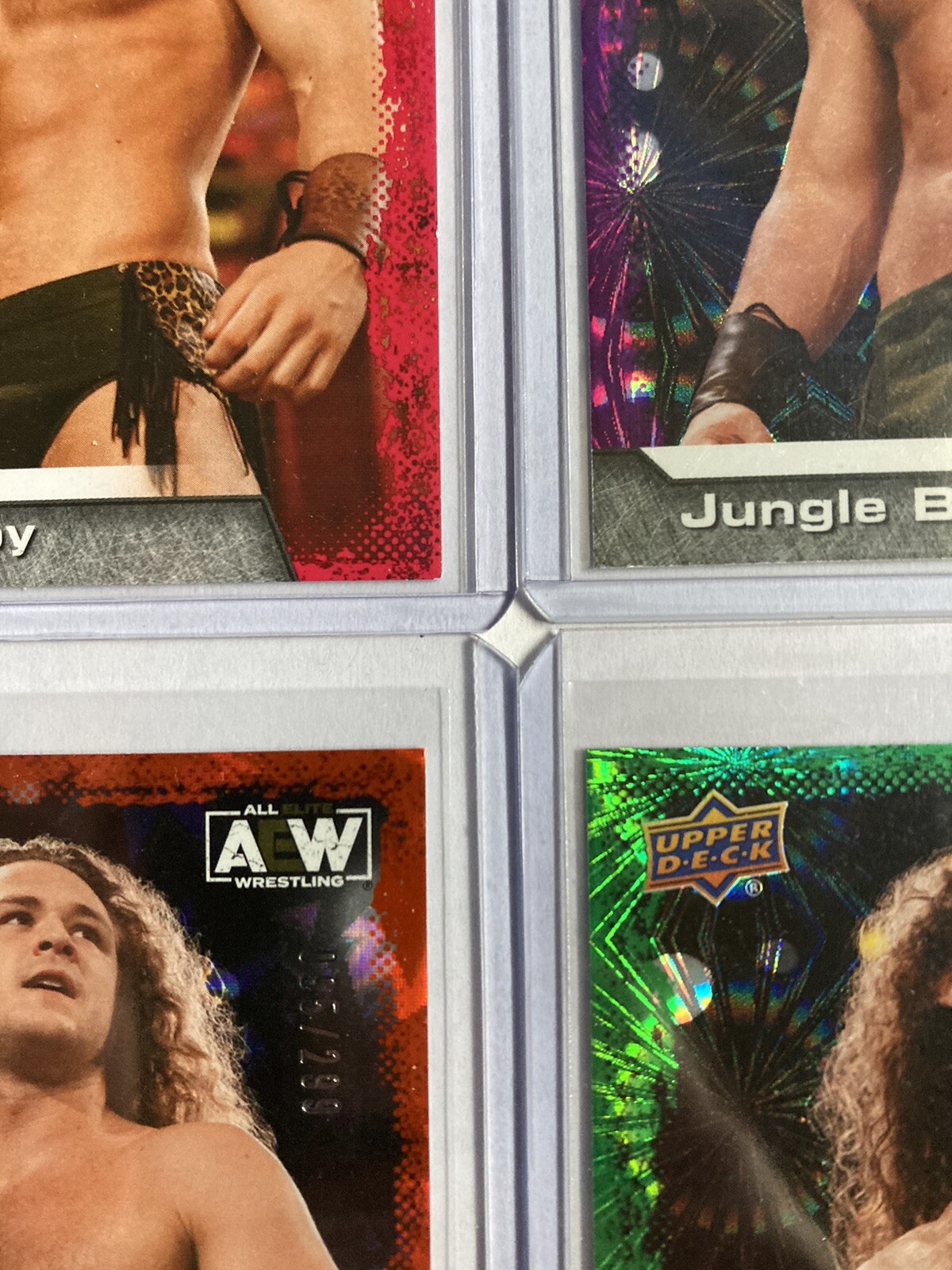 AEW JUNGLE BOY EXCLUSIVE SET 2022 Upper Deck #20 Purple Dynamite Green ...