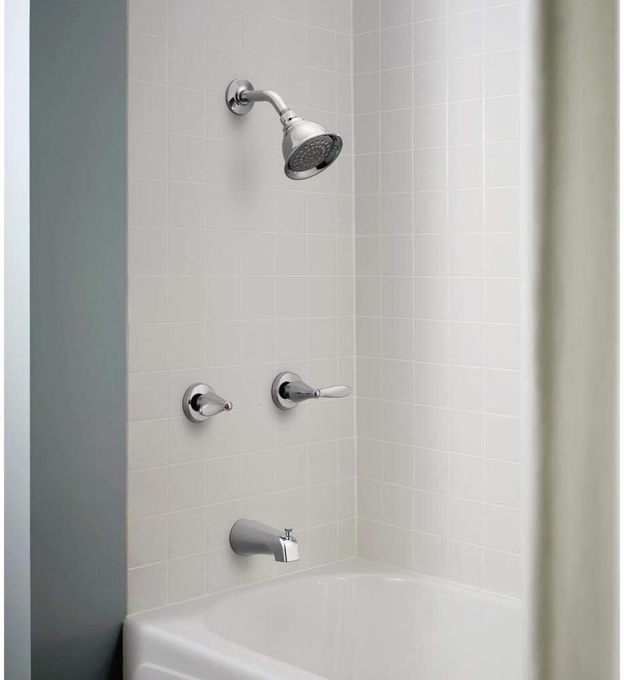 Moen 82602 Tub & Shower Finish Adler 2-Handle 1-Spray Tub Shower Faucet ...