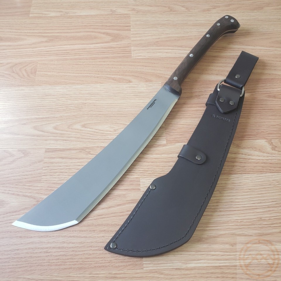 Condor Makara Machete Fixed Knife 14.01" 1075 Carbon Steel Blade Walnut ...