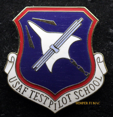 TEST PILOT SCHOOL LAPEL HAT PIN EDWARDS AFB US AIR FORCE PILOT WING ...