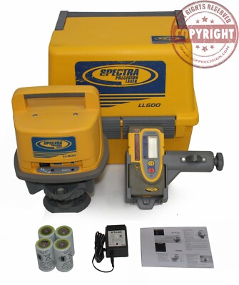 SPECTRA PRECISION LL500 ROTARY LASER LEVEL, TRANSIT, LASERPLANE,TOPCON ...