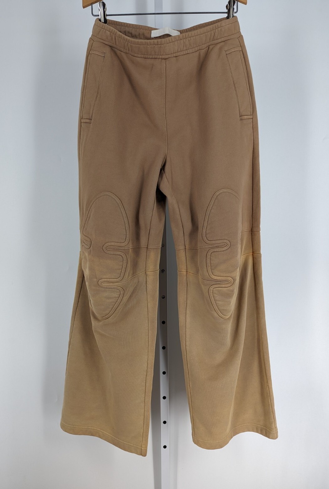 Dion Lee Sun Faded Ombre Sculpted Knee Pad Sweatpants… - Gem