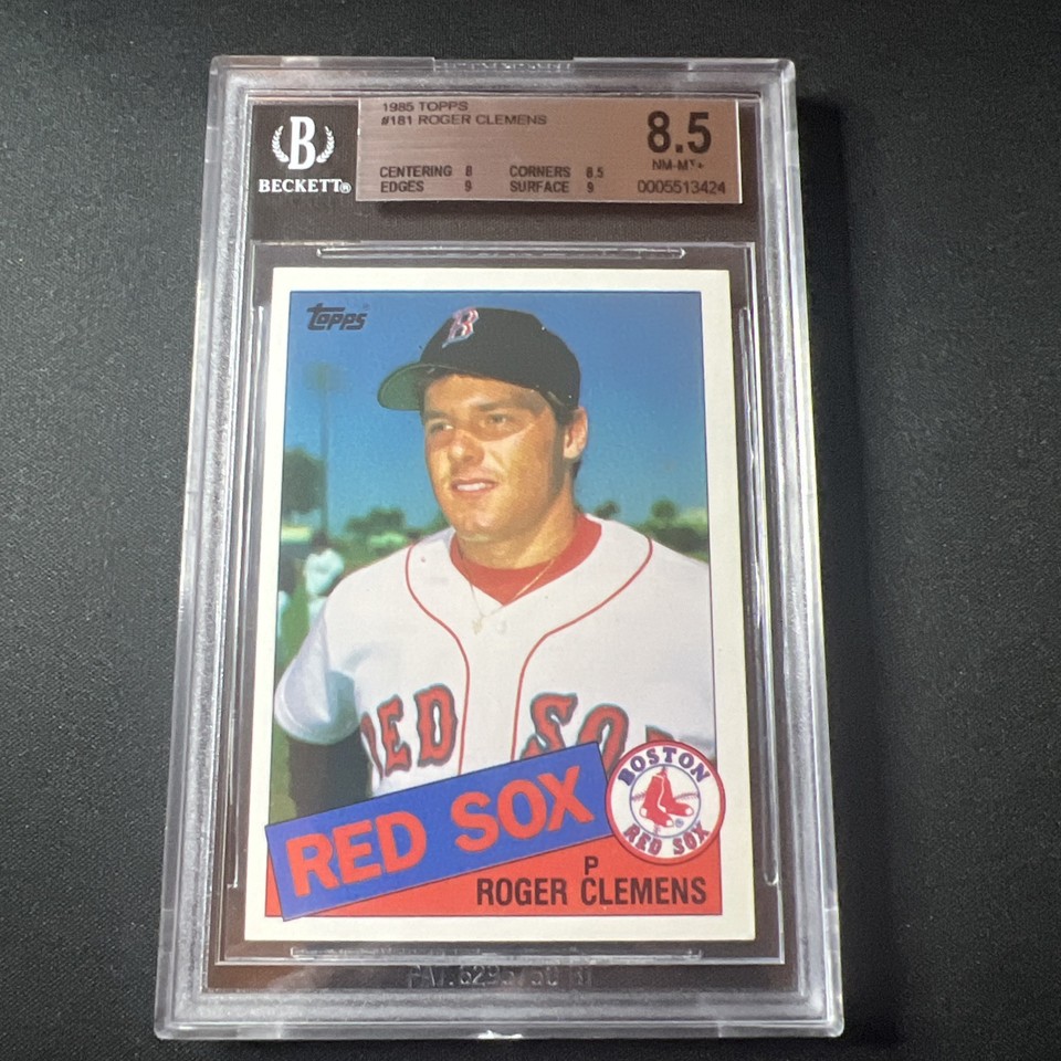 1985 Topps Baseball Roger Clemens BGS 8.5 Red Sox #181 | eBay
