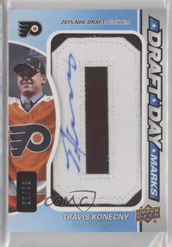 2016-17 SP Game Used Draft Day Marks Rookies /35 Travis Konecny #DDM-TK ...
