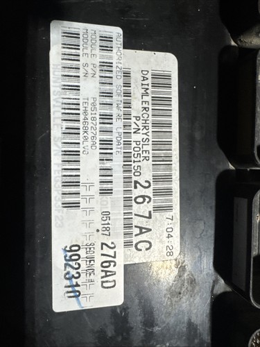 05187276AD TCM Transmission Control Module 2008 DODGE RAM 6.7 CUMMINS ...