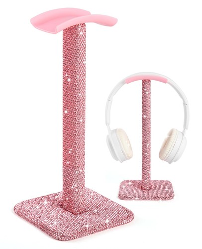 Luxury Rhinestones Headphone Stand, Metal Headset Holder Crystal for ...