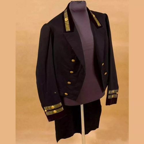 New Men's Navy Blue court uniform with Gold Braiding Wool Coat | eBay