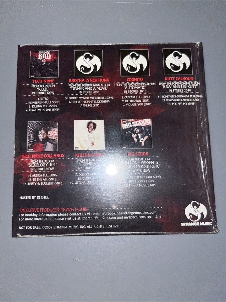 The Infection Strange Music Sampler 2010 Rap CD Tech N9ne Krizz Kaliko ...
