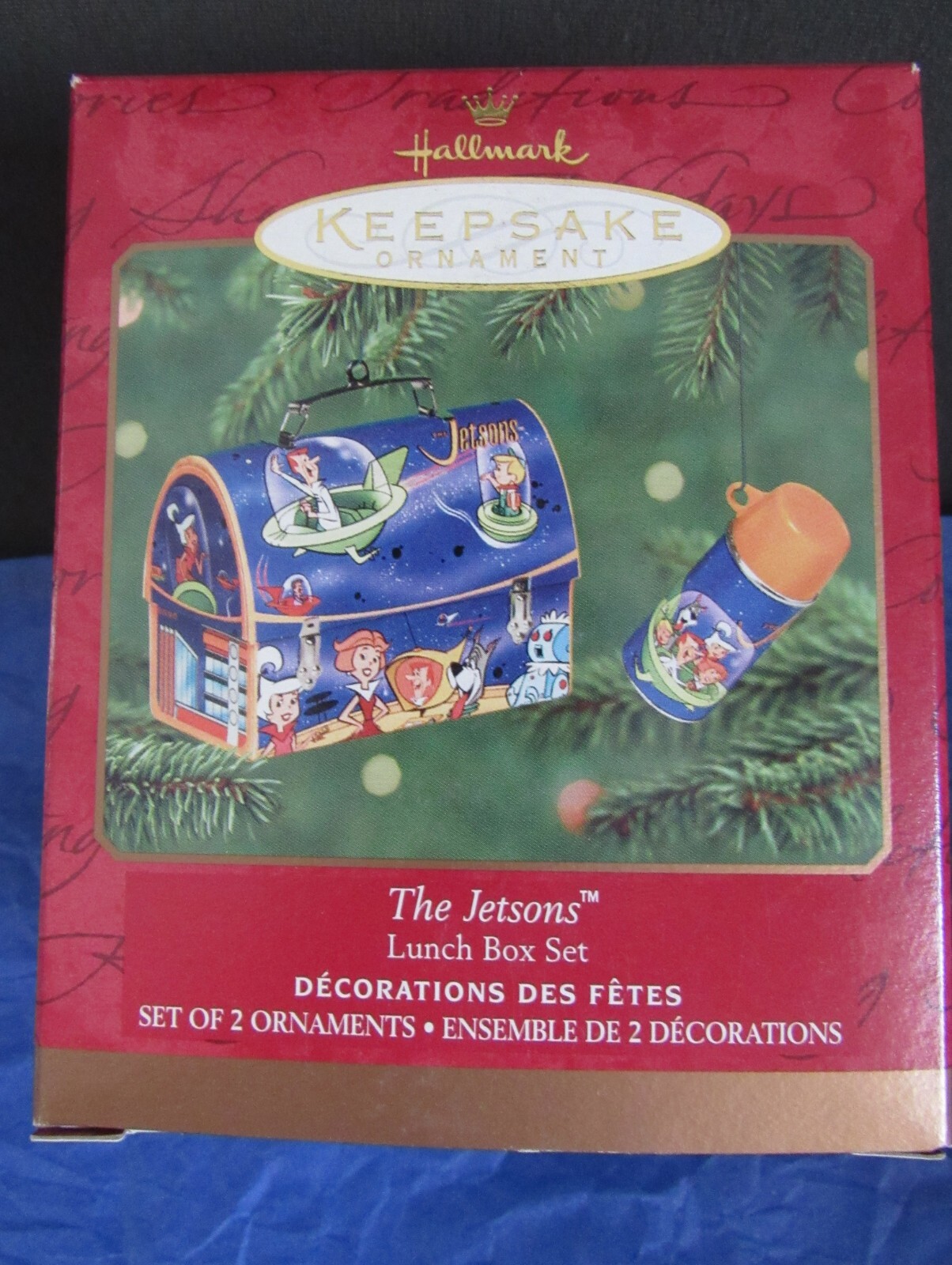 HALLMARK KEEPSAKE ORNAMENT THE JETSONS LUNCH BOX 2 PC SET VINTAGE 2000 ...