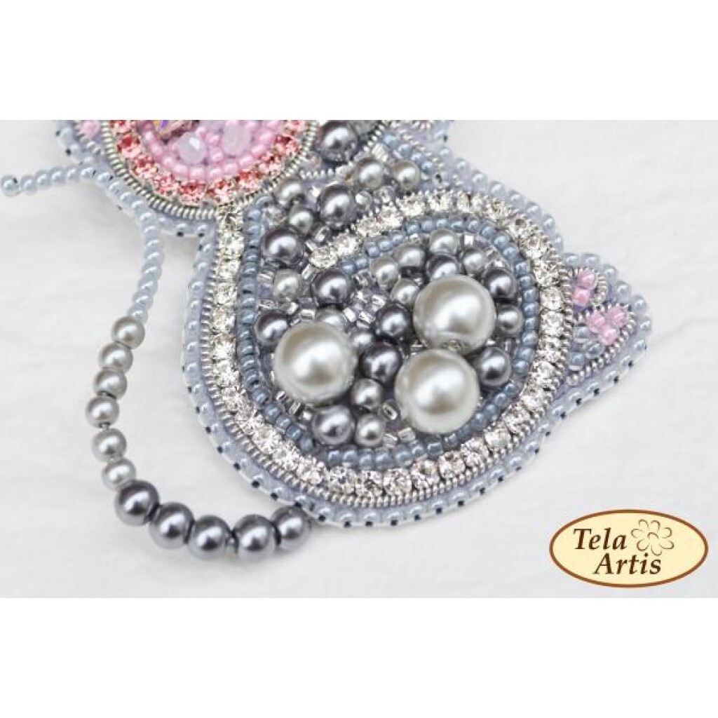 DIY Jewelry Making Beading kit Mouse Brooch Bead Embroidery Pin ...