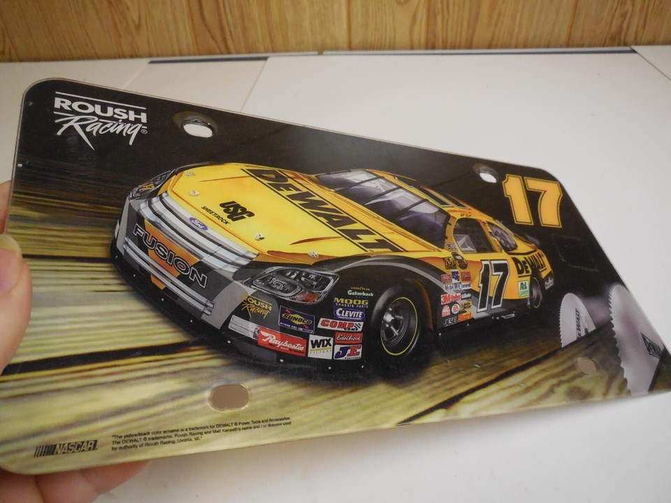 Y4 Matt Kenseth #17 LICENSE PLATE WINCRAFT RACING VTG NASCAR Plastic | eBay