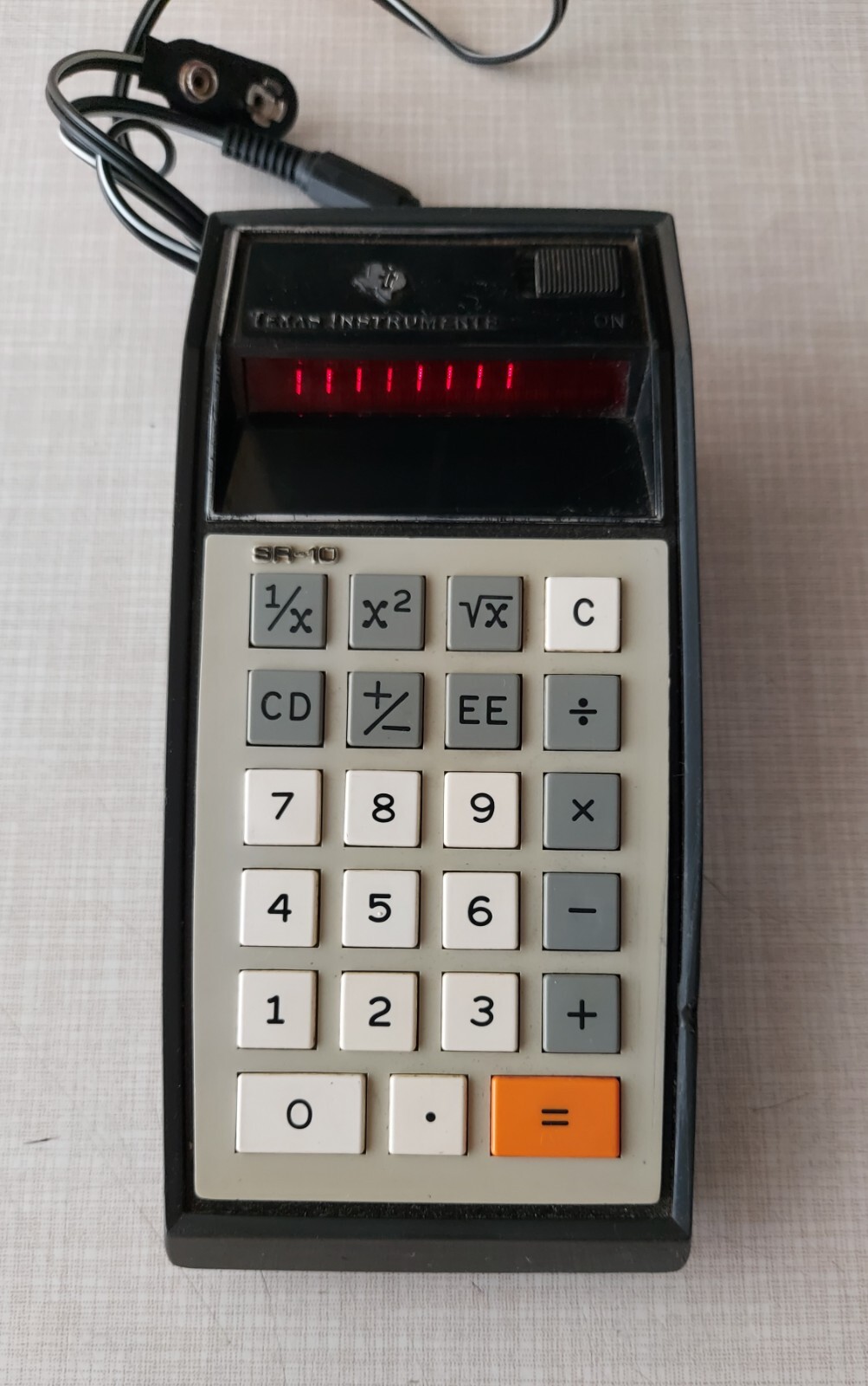 🧮 VTG 1972 RARE Texas Instrument SR-10 Electronic Slide Rule Calculator ...