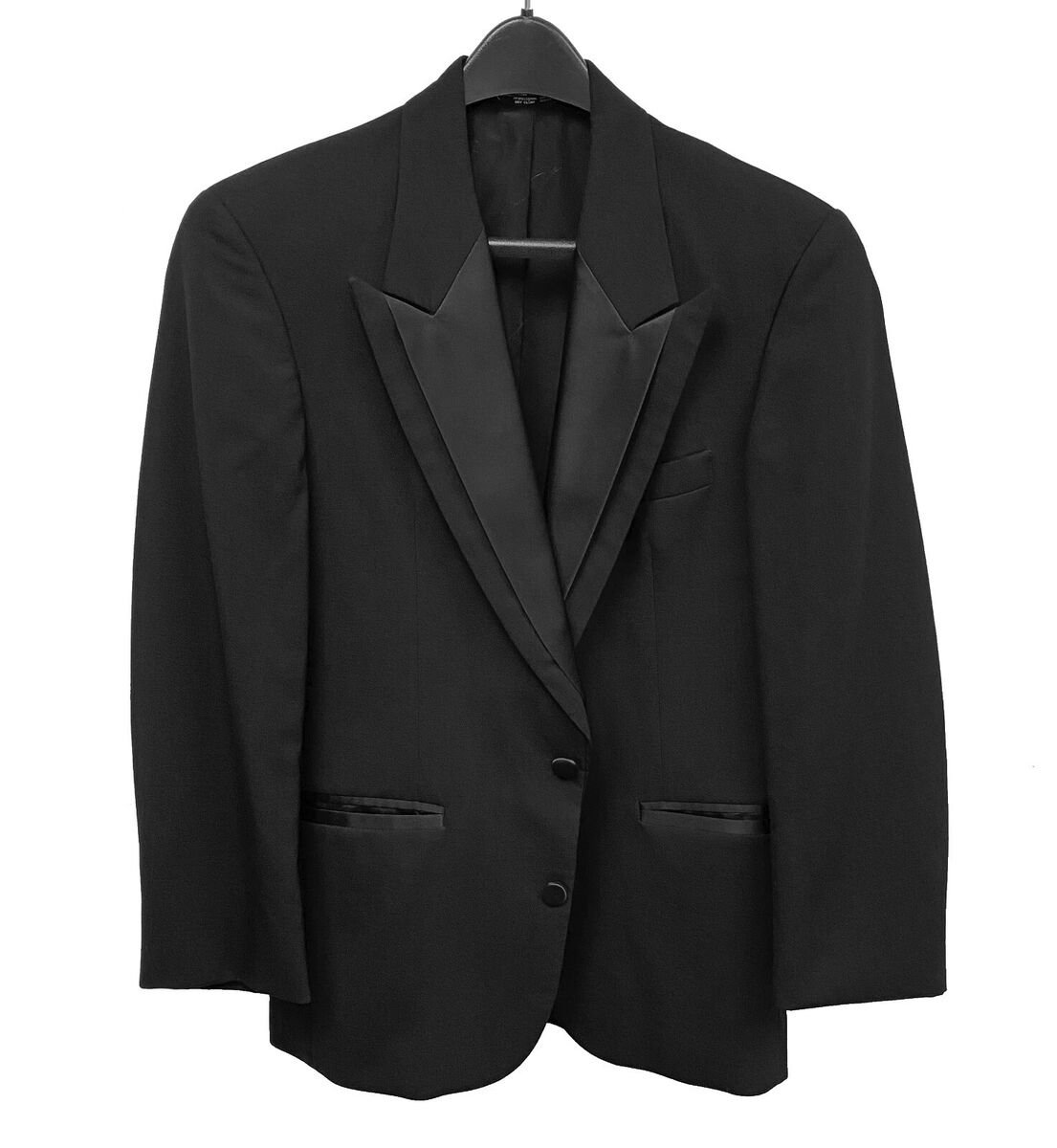 Men's Oscar de la Renta Renaissance Black Tuxedo Jacket Peak Men's Oscar de la Renta Renaissance Black Tuxedo Jacket Peak
