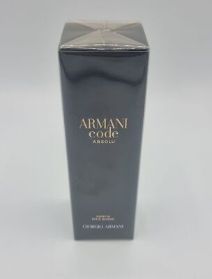 ARMANI CODE ABSOLU PARFUM POUR HOMME 110ml discontinued Rare | eBay UK