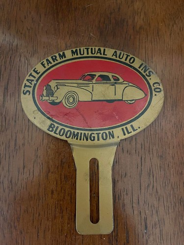 Old AD Premium License Plate Topper State Farm Mutual Auto Insurance ...