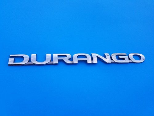 04 05 06 07 08 09 DODGE DURANGO REAR GATE CHROME EMBLEM LOGO BADGE OEM ...