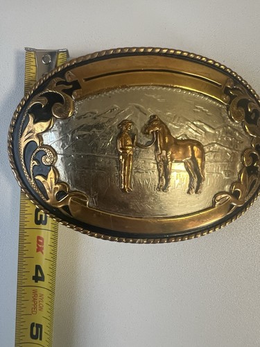 Vintage Montana Silversmiths Western Silver Belt Buckle featuring ...