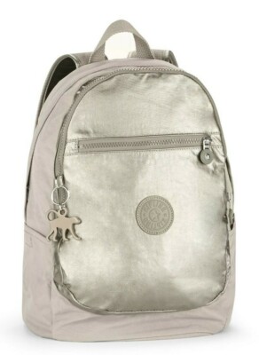 Kipling CLAS CHALLENGER Medium Backpack - Dune Pewter C RRP £84 | eBay UK