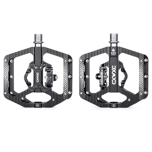 Bicycle Pedal Flat Clipless MTB Pedal SPD Cleat 3 Sealed Bearins Road ...