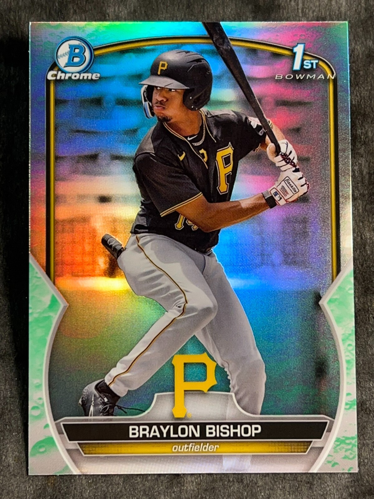 2023 Bowman Chrome 1st LUNAR GLOW REFRACTOR PROSPECT ROOKIE Braylon ...