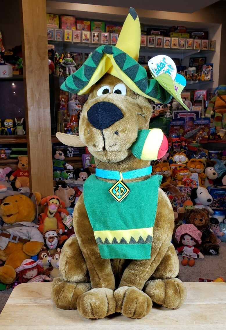 Scooby Doo Mexican Fiesta Sombrero Maraca Plush Toy Large 22” CEDAR ...