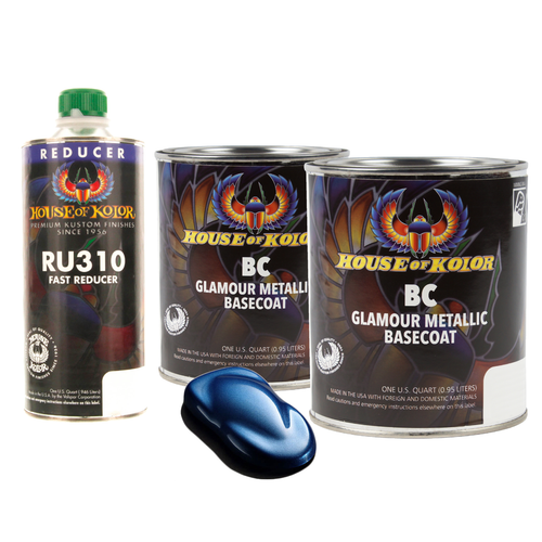 House Of Kolor C2C-BC04 Stratto Blue Metallic Basecoat 2 Quart Kit ...