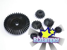 Hard Steel Diff Differential Ring & Bevel Gear 8pc Tamiya Tt02 Tt-02 ...