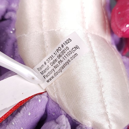 Douglas Cuddle Toys Crab Plush Stuffed Elmira Pink Purple Beanbag ...